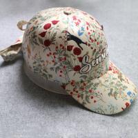 China Letter Embroidery / Printed Baseball Caps Full 5 Panel / 6 Panel Floral Patterned for sale