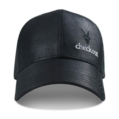 Cina Materiale nero unisex del cuoio di progettazione di modo del pannello dei cappelli 6 del papà di sport in vendita