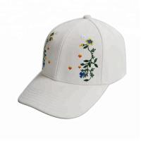 China Custom 6 Panel Baseball Cap Flat Embroidery Summer Hat 58cm Size Logo Design for sale