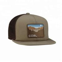 China Custom Embroidered Flat Bill Snapback Hats - Nylon Mesh Trucker Caps 48-60cm with Custom Logo Options for sale