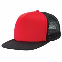 China Custom 5 Panel Unisex Flat Brim Snapback Hat 58cm Plastic Buckle Back Closure for sale