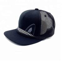 China Custom 6-Panel Toddler Flat Bill Trucker Hat 58cm Size with Eco-Friendly Materials and Custom Logo Options for sale