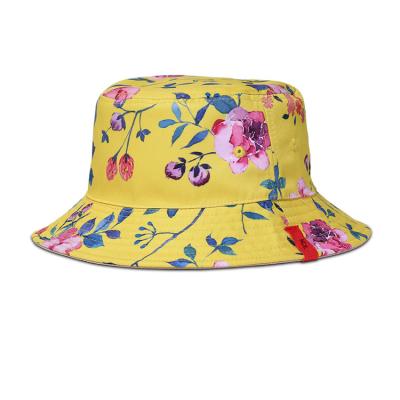 Cina Dimensione reversibile 100% del cappello 56-60cm del secchio del cotone normale di bianco Colourful in vendita