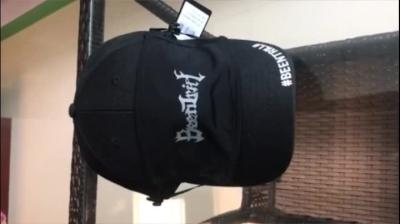 Cina Berretti da baseball all'aperto neri normali regolabili, 6 cappelli di baseball degli uomini del pannello in vendita