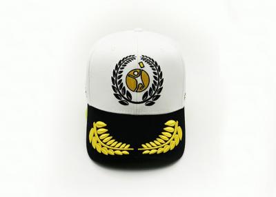 중국 백색 스포츠 6개의 패널 자수 야구 모자, 남녀 공통 관례에 의하여 치수가 재지는 야구 모자 판매용