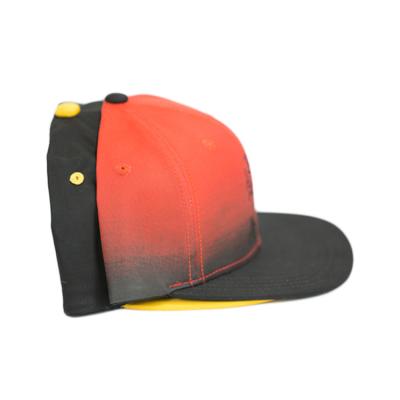 China Mix Color 6 Panel Flat Bill Plastic Bucket Snapback Hats Custom Embroidery Logo for sale
