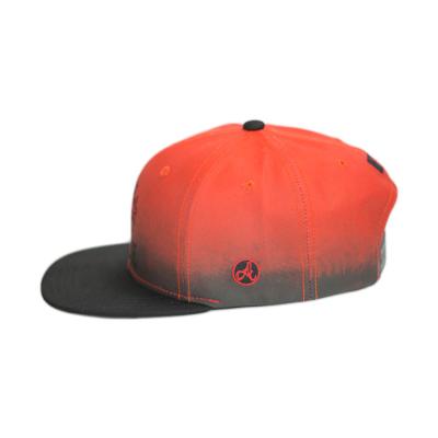 China Mix Color 6 Panel Flat Bill Plastic Bucket Snapback Hats Custom Embroidery Logo for sale