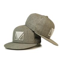 China Custom 6 Panel Snapback Cap Flat Brim Embroidered Logo 58cm Size BSCI Certified for sale