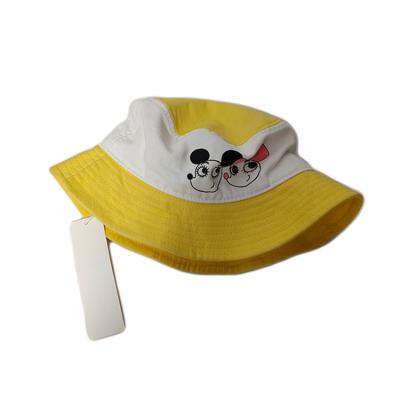 China Hot Sale High Quality ACE Custom Logo Blank Private Label White Cotton Sun Baby Kids Bucket Hats Caps for sale