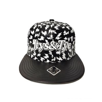 Cina Dimensione di cappelli piana di Snapback del bordo del tessuto durevole dell'unità di elaborazione 56-58cm in pieno stampati in vendita