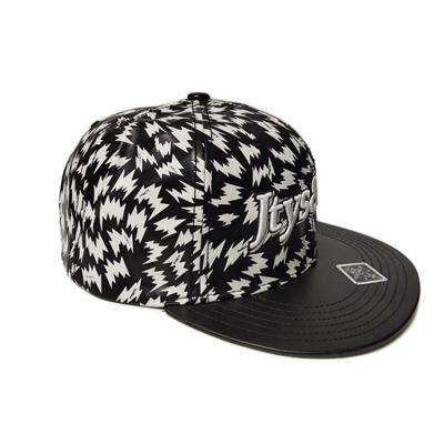 Cina Dimensione di cappelli piana di Snapback del bordo del tessuto durevole dell'unità di elaborazione 56-58cm in pieno stampati in vendita