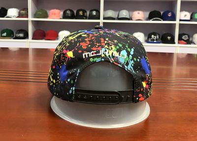 China Polyester Sublimation Flat Brim Snapback Hats Custom Tie Dye Trucker Cap for sale