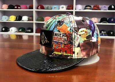 Cina Etichetta tessuta cinghia auto- piana hip-hop alla moda del tessuto del cappuccio di Snapback in vendita