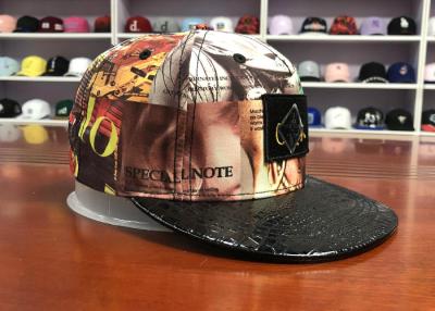 Cina Etichetta tessuta cinghia auto- piana hip-hop alla moda del tessuto del cappuccio di Snapback in vendita