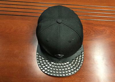 Cina High quality customized flat brim metal rivet shose buckle 6panel snapback hats caps in vendita