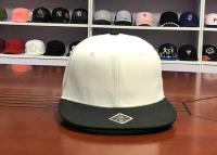 China Custom Unisex Wool Acrylic Snapback Cap Flat Brim 58cm Adjustable Plastic Closure for sale
