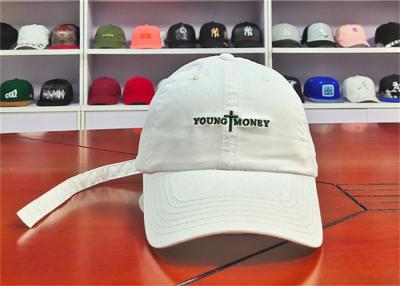 China ACE ODM Creative Flat Embroidery Logo Long Strip Buckle Custom Baseball Curve Brim Cap Hat Te koop