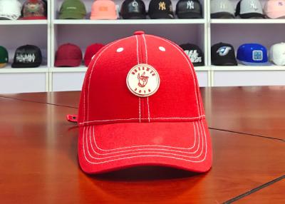 China ACE Men Women Solid Color Custom Rubber Patch Logo Baseball Sports Curve Peak Bill Cap Hat for sale
