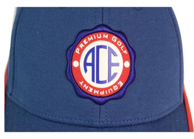 Chine ACE 6 Panels Unisex Custom Stagger Color Rubber Patch Craft Logo with Velcro Closure Buckle Baseball Sports Cap Hat à vendre