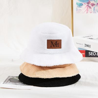 China Customization Adults 56cm White Fisherman Bucket Hat for sale