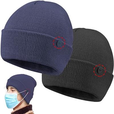 Cina Il bottone su ordinazione 58cm tricotta le maschere di Beanie Hats Easy To Wear in vendita