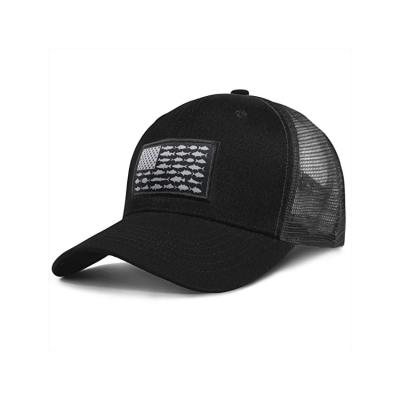 China Seis remiendos Mesh Trucker Hat With Plat suave Front Embroidery del panel en venta