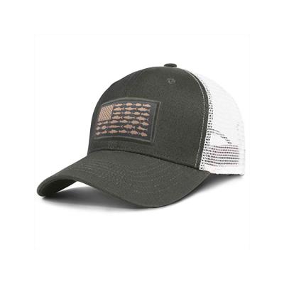 China Seis remiendos Mesh Trucker Hat With Plat suave Front Embroidery del panel en venta