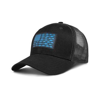 China Seis remiendos Mesh Trucker Hat With Plat suave Front Embroidery del panel en venta