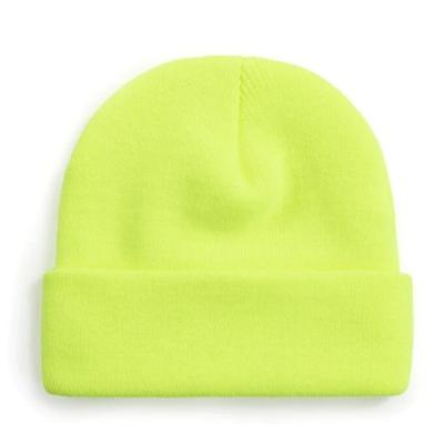 China Autumn Womens Knit Beanie Hats Skull Wool Cuff Beanie Watch Cap for sale