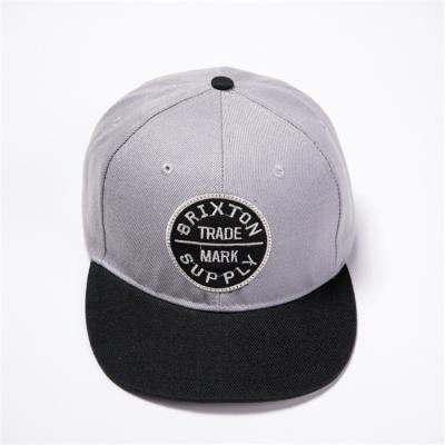 China OEM 100% Cotton Flat Brim Baseball Cap Korean Hip Hop Cap for sale