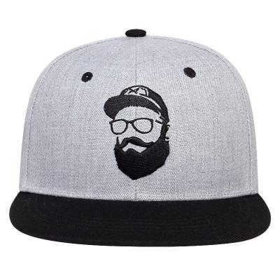 China 58cm Flat Brim Snapback Cap Plain Color 7 Holes Buckle for sale