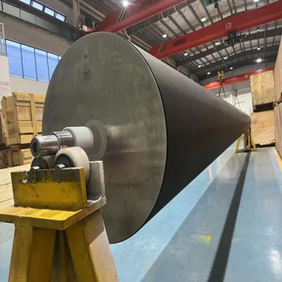 China Ultra-wide Carbon Fiber Contact Roller with 40 ShoreA Hardness and 0.25mm Crown for Corrosion Resistance for sale