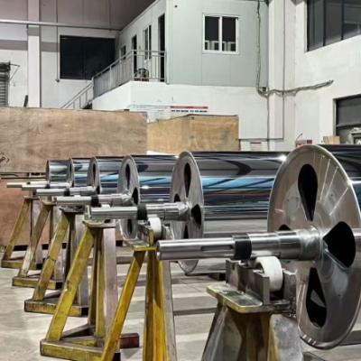 China 100-150um Chrome Coated MDO Preheating Roller with RPM 800M/MIN for High-Temperature Film Processing up to 260°C for sale