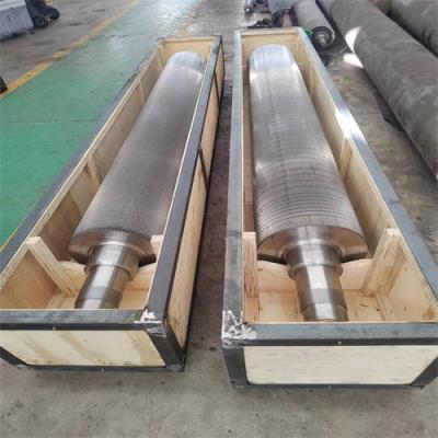 China Hard Chrome Corrugating Roller 48CrMo Alloy Steel HRC60-62 for sale