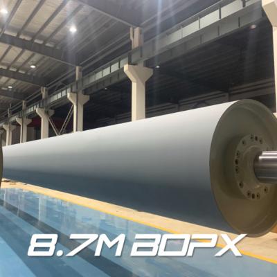 China Grey Color Corona Roller with 70-75 Shore A Hardness and 4mm Silicone Thickness for BOPET Film Treatment for sale