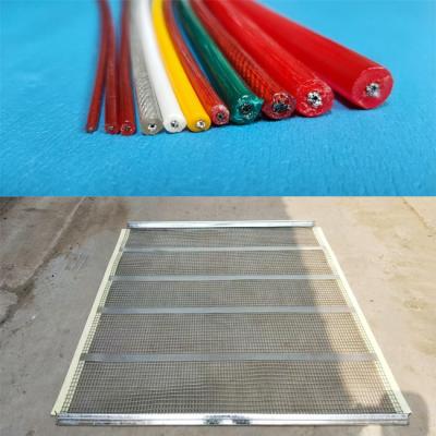 China 3mm x 5mm Aperture Size Polyurethane Screen Mesh with Stainless Steel Wire Reinforced for High Wear Resistance in Quarry Screening for sale