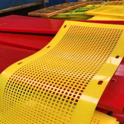 China Flip-Flop Mesh Polyurethane Screen Panel with 1m Width and 45 Shore Hardness for Sticky Slurry Processing for sale
