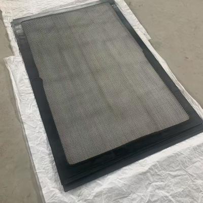 China 230 Count Stainless Steel Fine-Mesh Bolting Cloth with Canvas Edge for Rotex Screens for sale