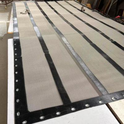 China HUATAO High-Temp 180° Folded Edge Grommet Screen with 316 Stainless Steel for Mining Use for sale