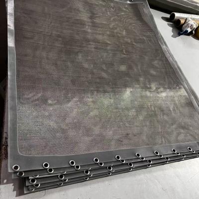 China FDA-Compliant Wire Grommet Screen with Transparent PU Edge and 46%-76.4% Open Area for Rotex Replacement for sale