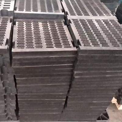 China Adjustable Hole High-wear Rubber Screen Panel with Modular Design for Mining Vibrating Screens for sale