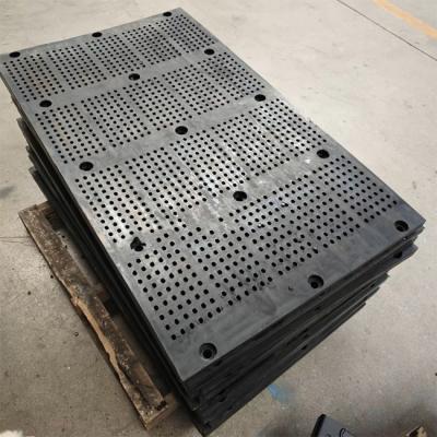 China 40x8mm High-wear Rubber Screen Panel with Steel Frame for Industrial Vibrating Screens for sale