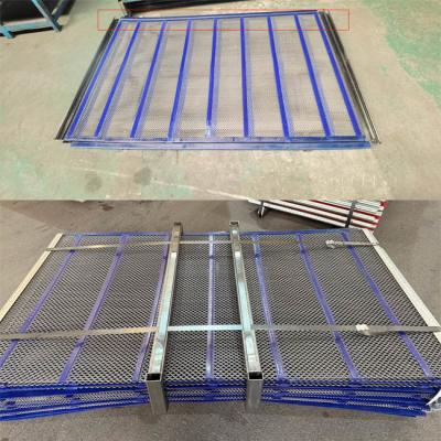 China Self-cleaning Screen Mesh with Wrap Edge Design and Stainless Steel Wire Mesh + PU Strip for Adjustable Hole Size in Vibrating Screens for sale