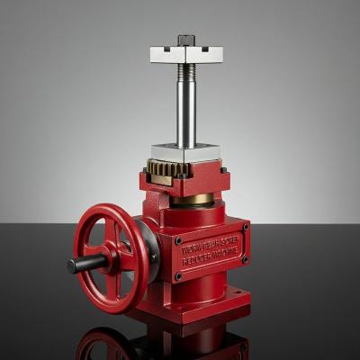 China Worm Gear Screw Jack Reducer Machine/ Manual Base Rotating Reduction Lift/ Transmission Worm Gear Screw Jack for sale