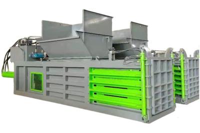 China Huatao 160 Tons Pressure Hydraulic Baler Machine For Waste Plastic Baling for sale