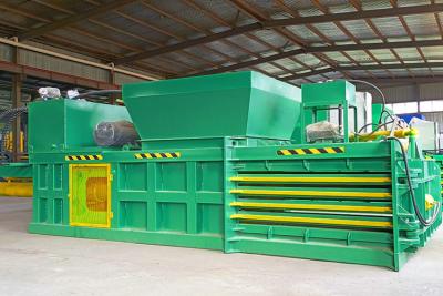 China Horizontal Hydraulic Baler Machine For PET Bottle And Plastic Waste Recycling for sale