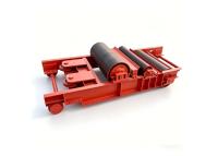 China Mine Bulk Material Conveyor Rubber Disc Support Idler for sale