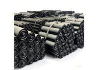 China Durable Rubber Disc Return Roller with High Precision Steel Shaft for sale