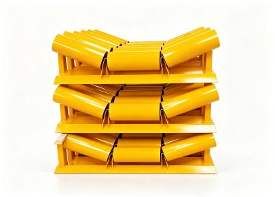 China High Load Capacity Carbon Steel Mining Idler with Triple Labyrinth Seal for Bulk Material Handling for sale