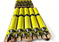 China Durable Rubber Disc Return Roller with High Precision Steel Shaft for sale